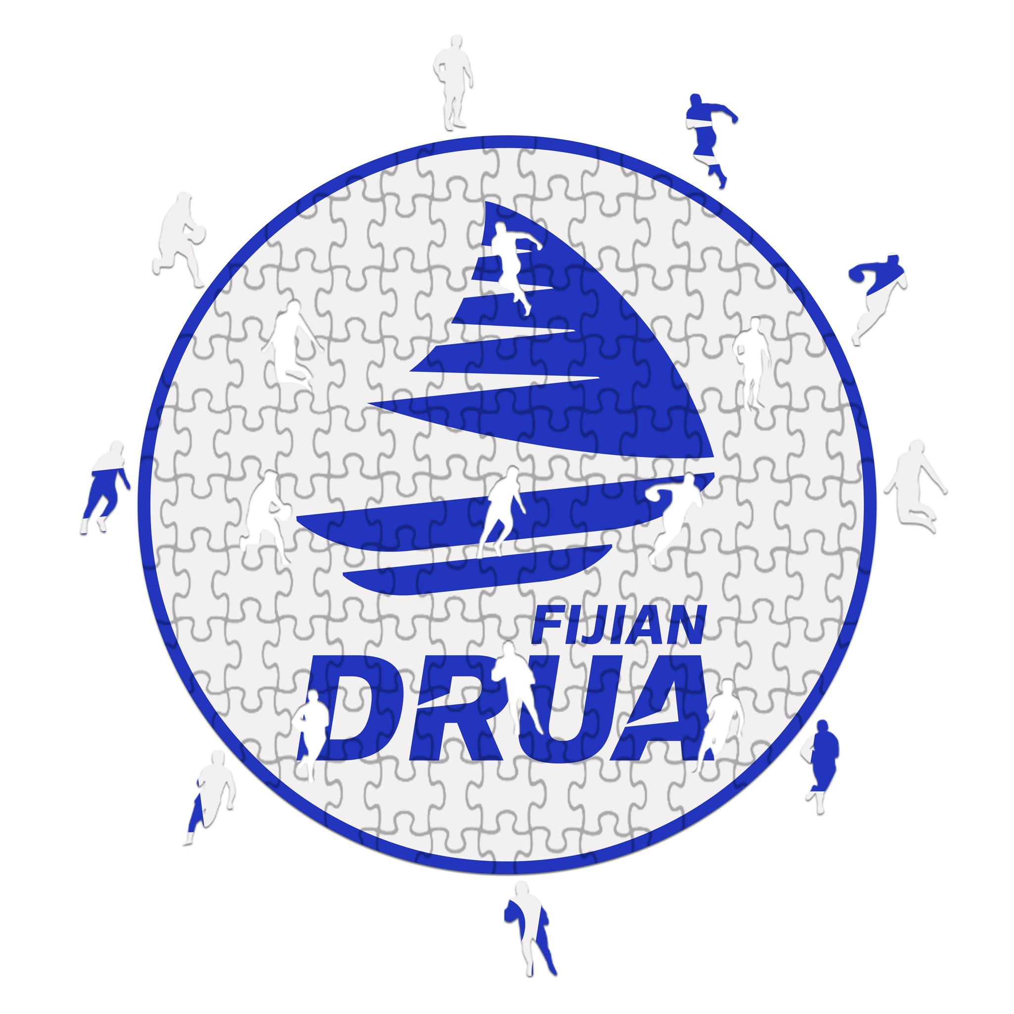 Fijian Drua Logo - Wooden Puzzle